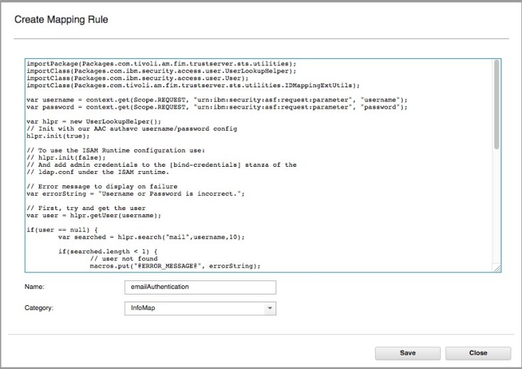 ISAM – Infomap – Any alias authentication – Philip Nye